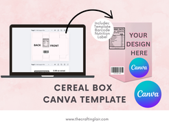Cereal Box Canva Template 0.95 OZ – The Crafting Lair