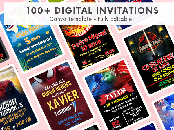 100+ Digital Invitations Canva Templates - RESELL RIGHTS – The Crafting ...
