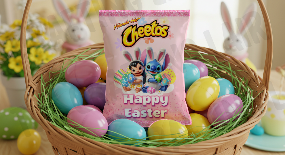 Easter Basket Chip Bag Mock Up Canva Template – The Crafting Lair